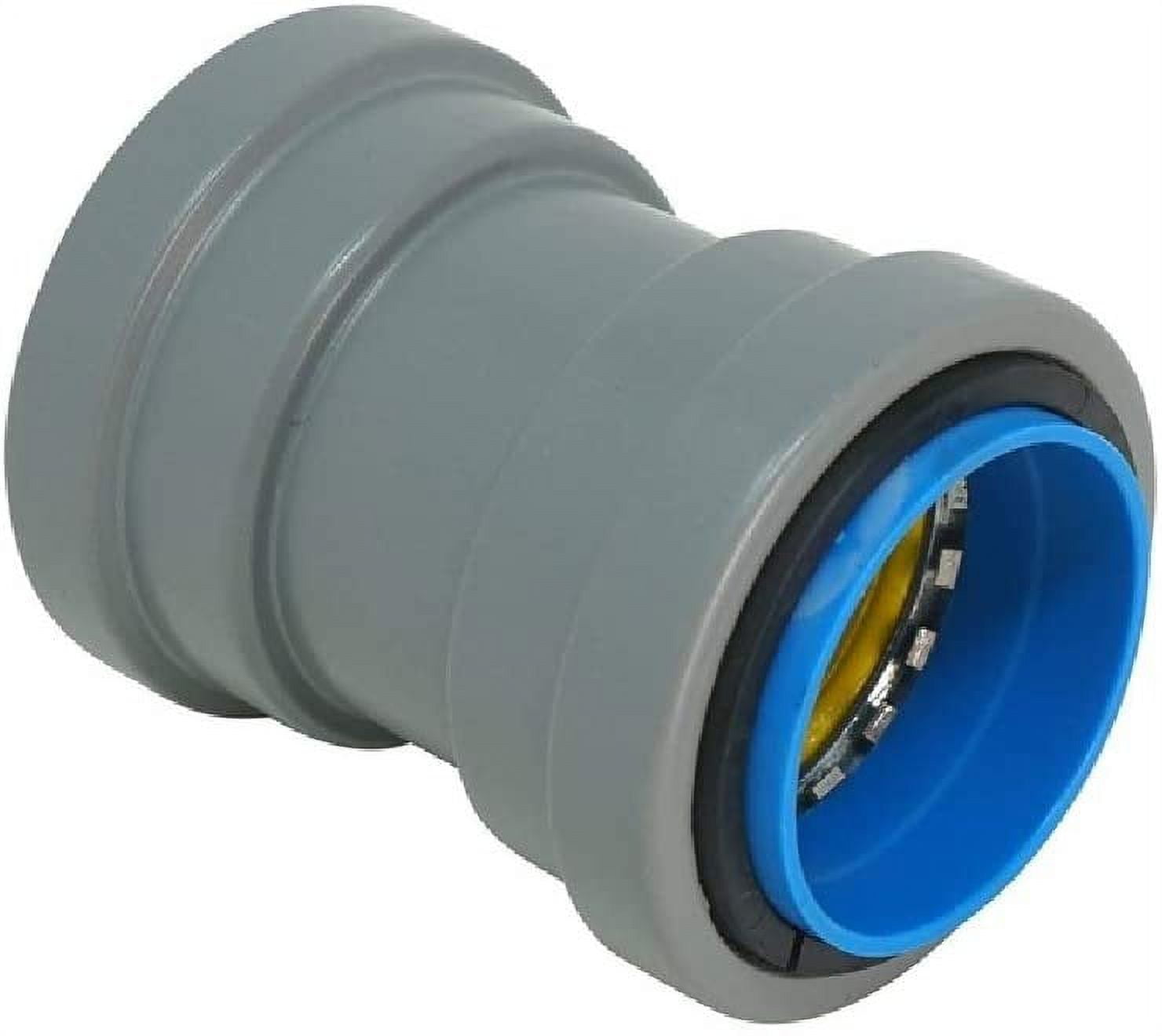 Southwire EW-CP-075 3/4" Push Install EMT Watertight Coupling, Gray ...