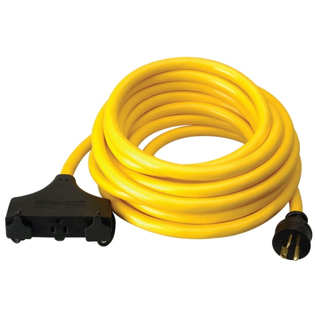 Southwire Generator Extension Cord, 25 ft, 3 Outlets, 20 Amp - Walmart.com