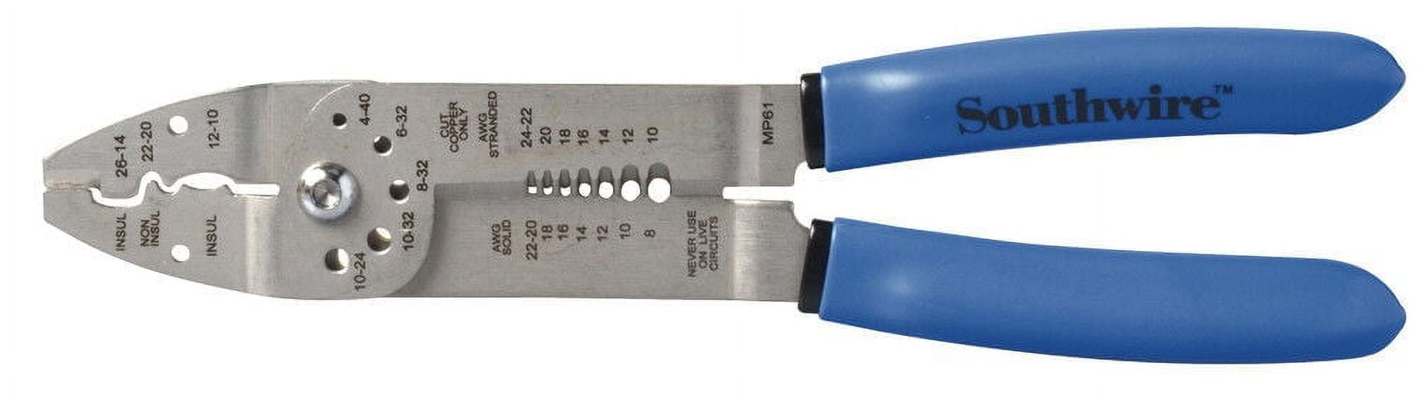Southwire MP61 6-in-1 Electrician's Multi-Tool Wire Stripper, Crimper ...