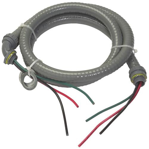 Southwire Non-Metallic Pre-Wired Whip 6' 3/4" NONMETALLIC, Each ...