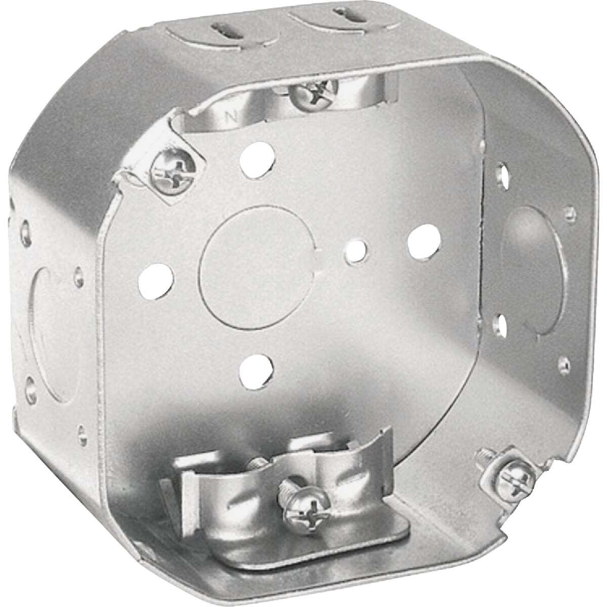 Southwire 54151-R-UPC 4 x 1.5 in. Steel Metallic Octagon Box with KO ...