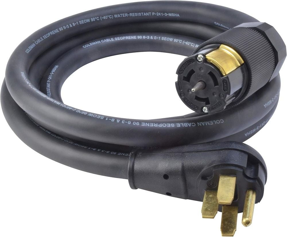 Southwire 10 Ft. Length 125/250Vac 50A Temporary Power Cable ...