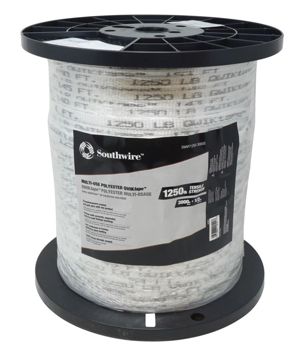Southwire SWMT1250-3000S Qwiktape Tape 1250-Lb x 3000' Spool - Walmart.com