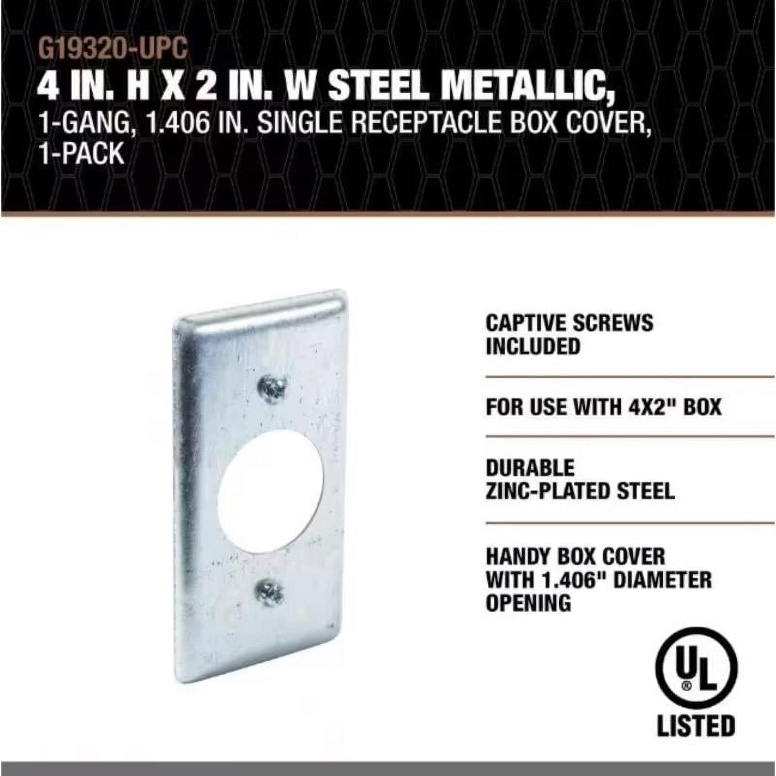 Southwire Rectangle Steel Receptacle Box Cover - Walmart.com