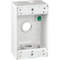 Southwire Single Gang 1/2 In. 3-Hole White Weatherproof Junction Box ...