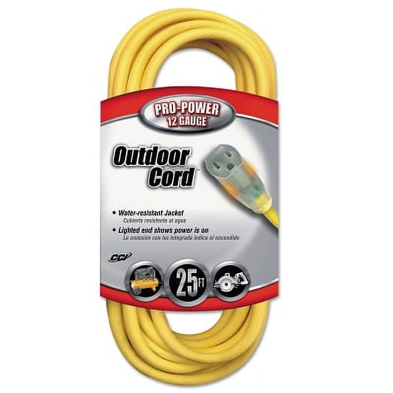 Southwire Yellow Jacket Power Cord, 25 ft, 1 Outlet, Yellow | Bundle of ...