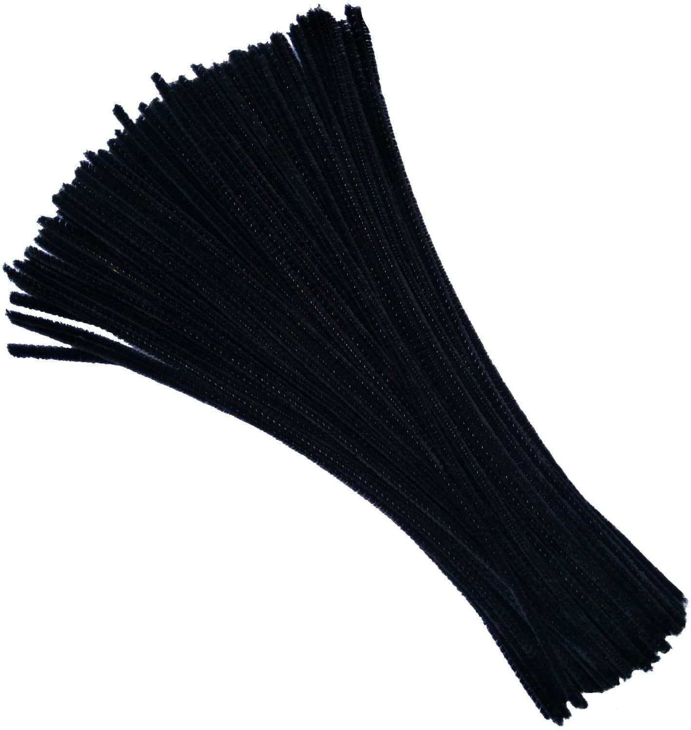 100 Pieces Fuzzy Chenille Stems Pipe Cleaners for Arts and Crafts ...