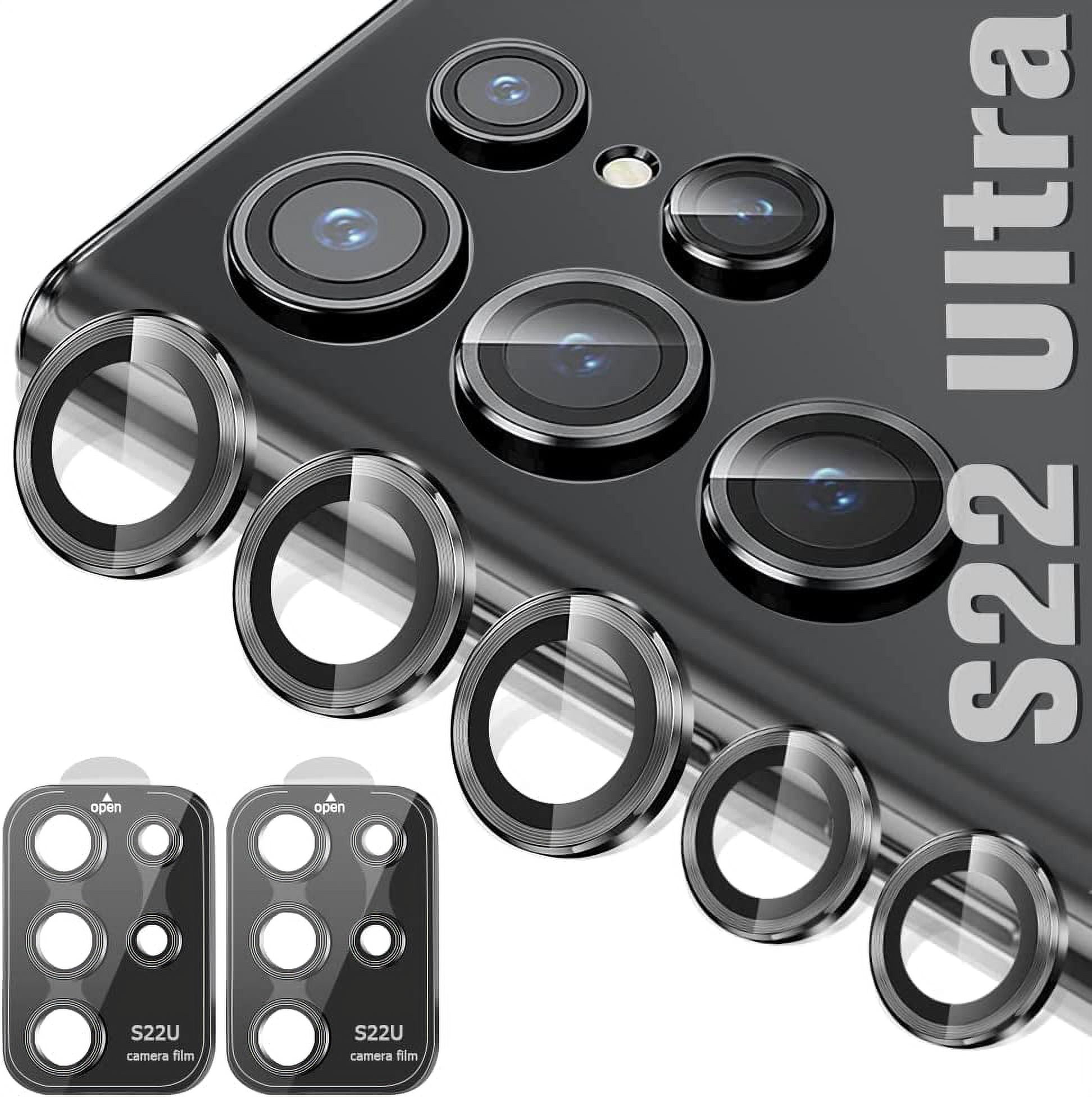 Southwit [3+2Pcs]*2 Pack For Samsung Galaxy S22 Ultra Camera Lens Protector, 9H Tempered Glass ...