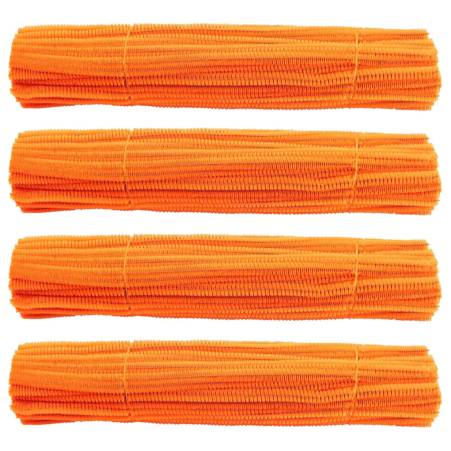 Southwit 400 Pieces Orange Pipe Cleaners Chenille Stem for DIY Art ...