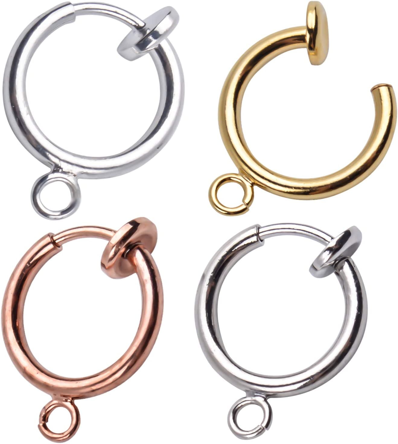 Yiting Clip-on Earring Converters,16pcs Dangle Earring Clips Non ...