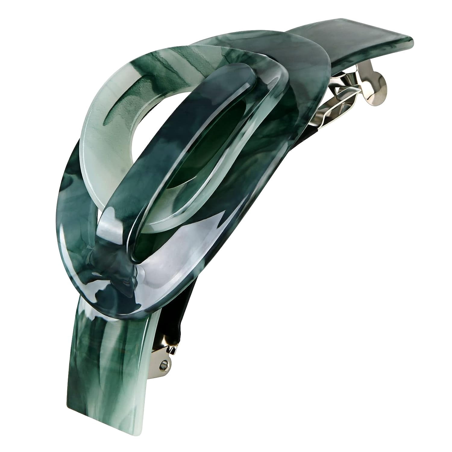 Southwit French Hair Clips Acrylic Hair Claw Clips for Thin Hair Flat ...