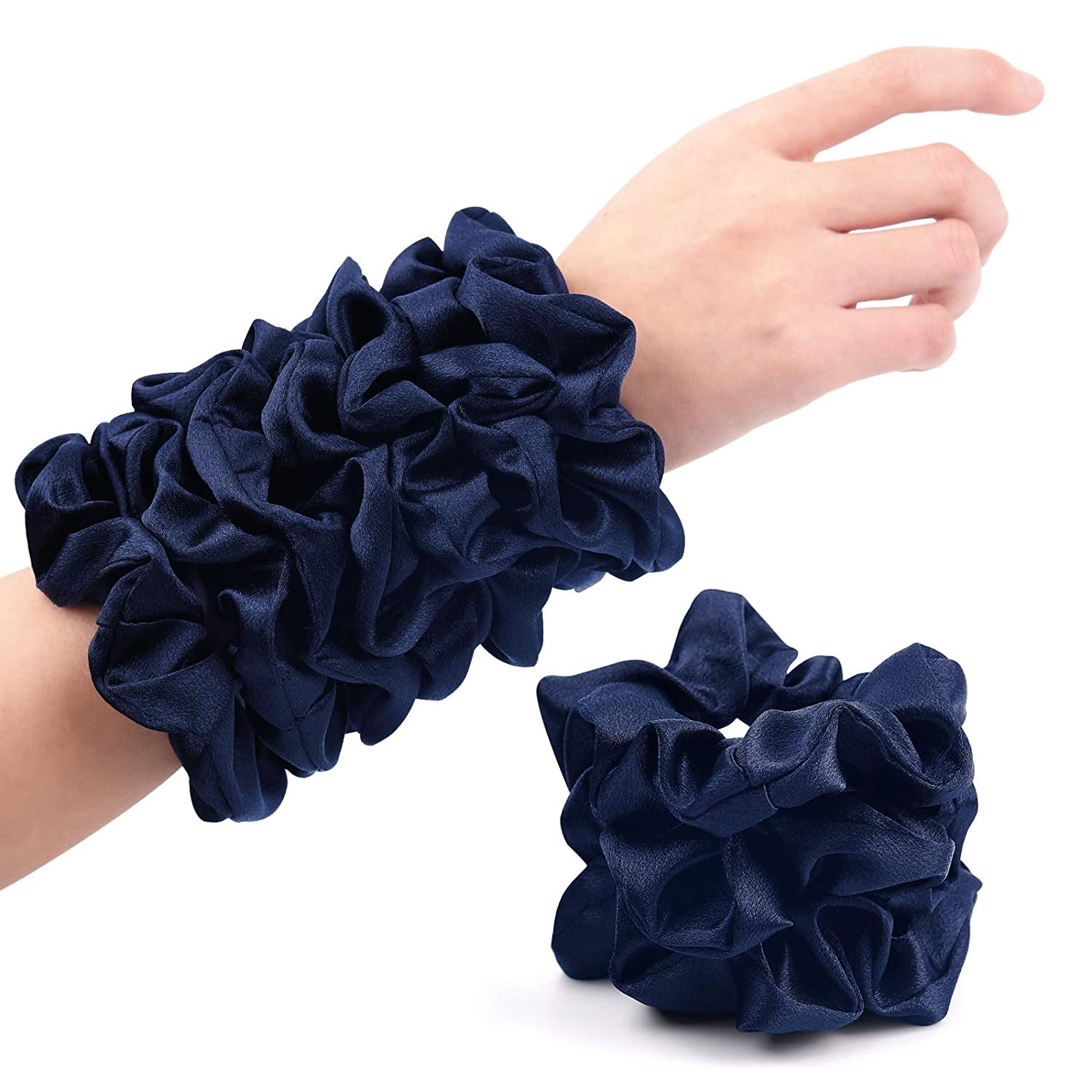 Southwit Silk Scrunchies for Women Satin Scrunchies Silk Hair Ties ...