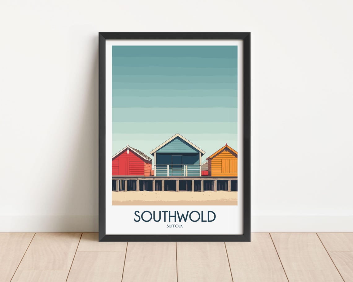 Southwold Poster Suffolk Scenic Coastal Wall Art Print, Unframed Poster ...