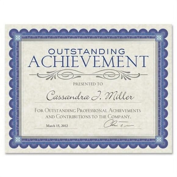 Certificate Paper