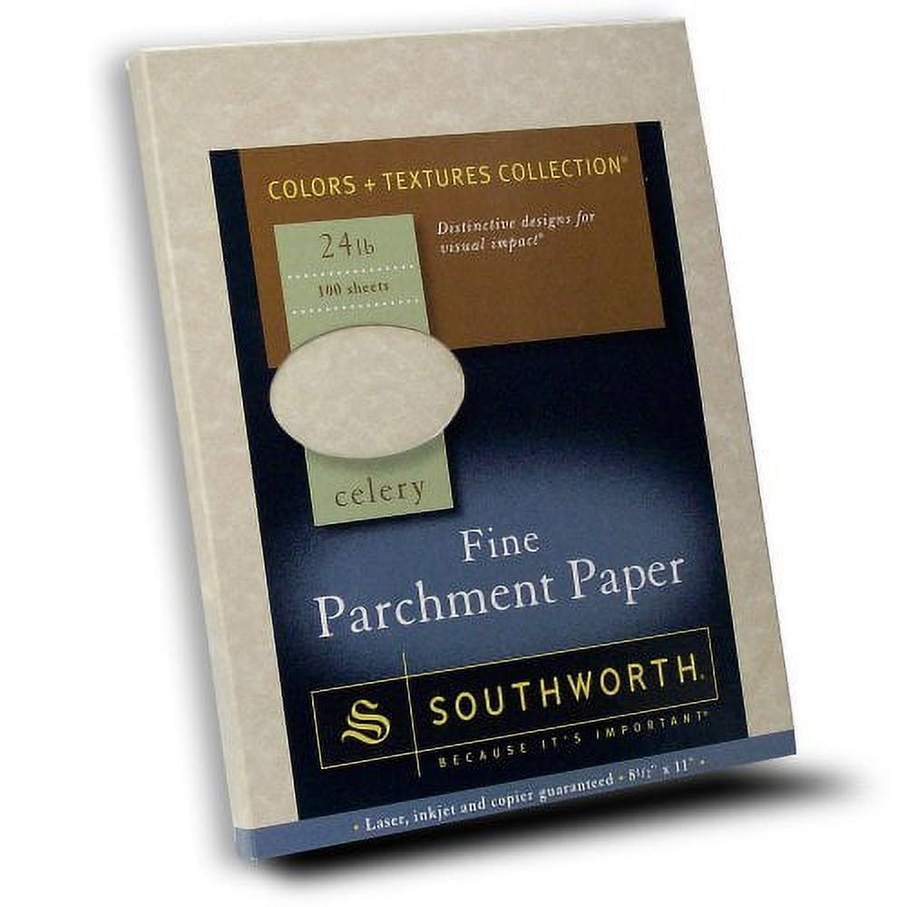 Southworth Colors + Textures Parchment Paper - Letter - 8.40" x 11 ...
