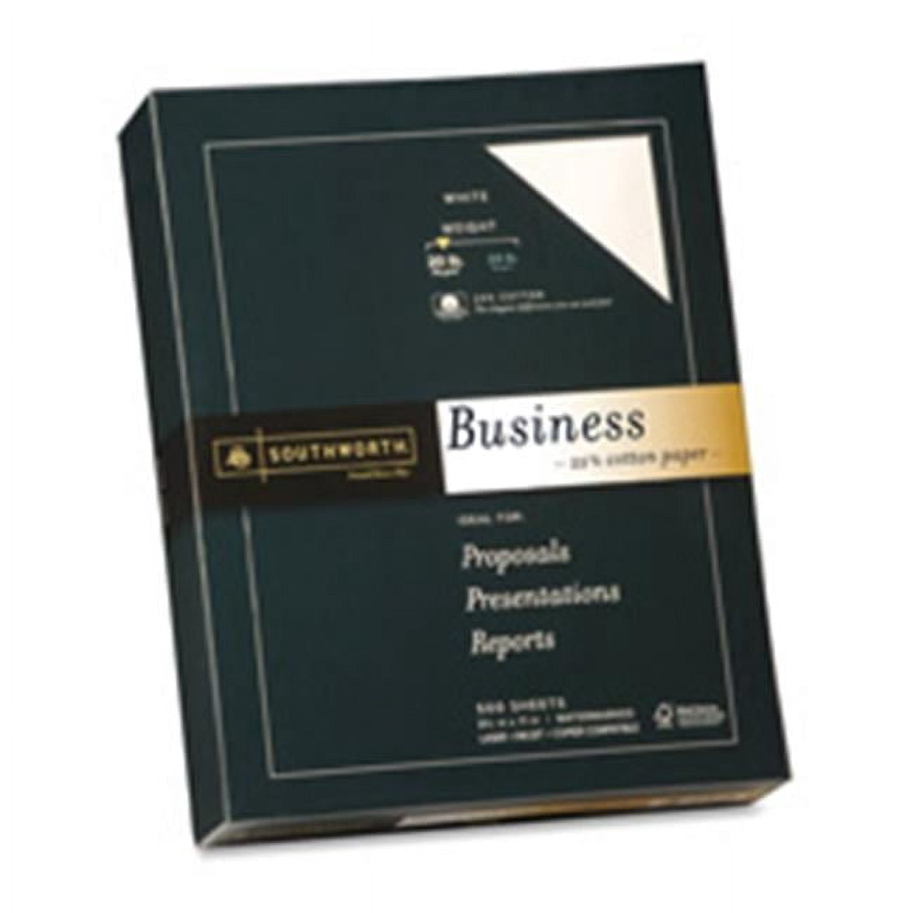 Southworth Company SOU404C Fine Business Paper- 24 lb.- 8-.50in.x11in ...