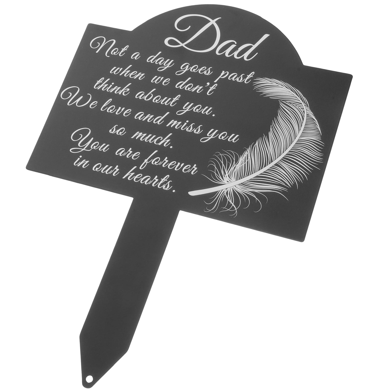 Souvenir Graveyard Sign Decorative Garden Stakes Emblems The Tombstones ...