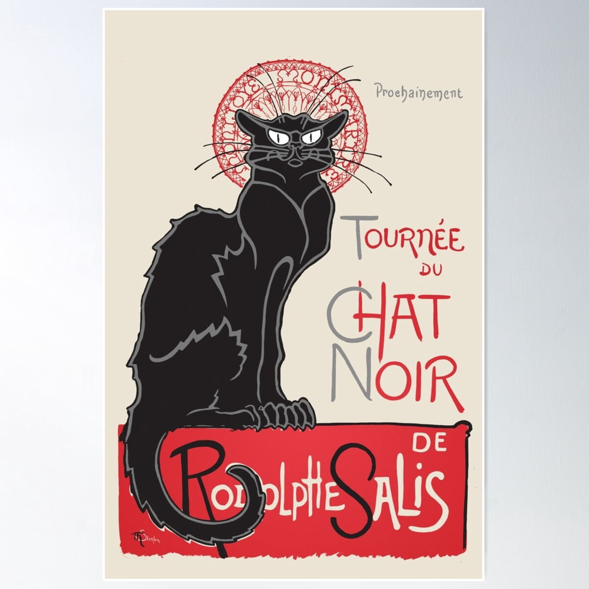 Souvenir Le Chat Noir Black Cat Classic Poster Wall Art Modern Wall ...