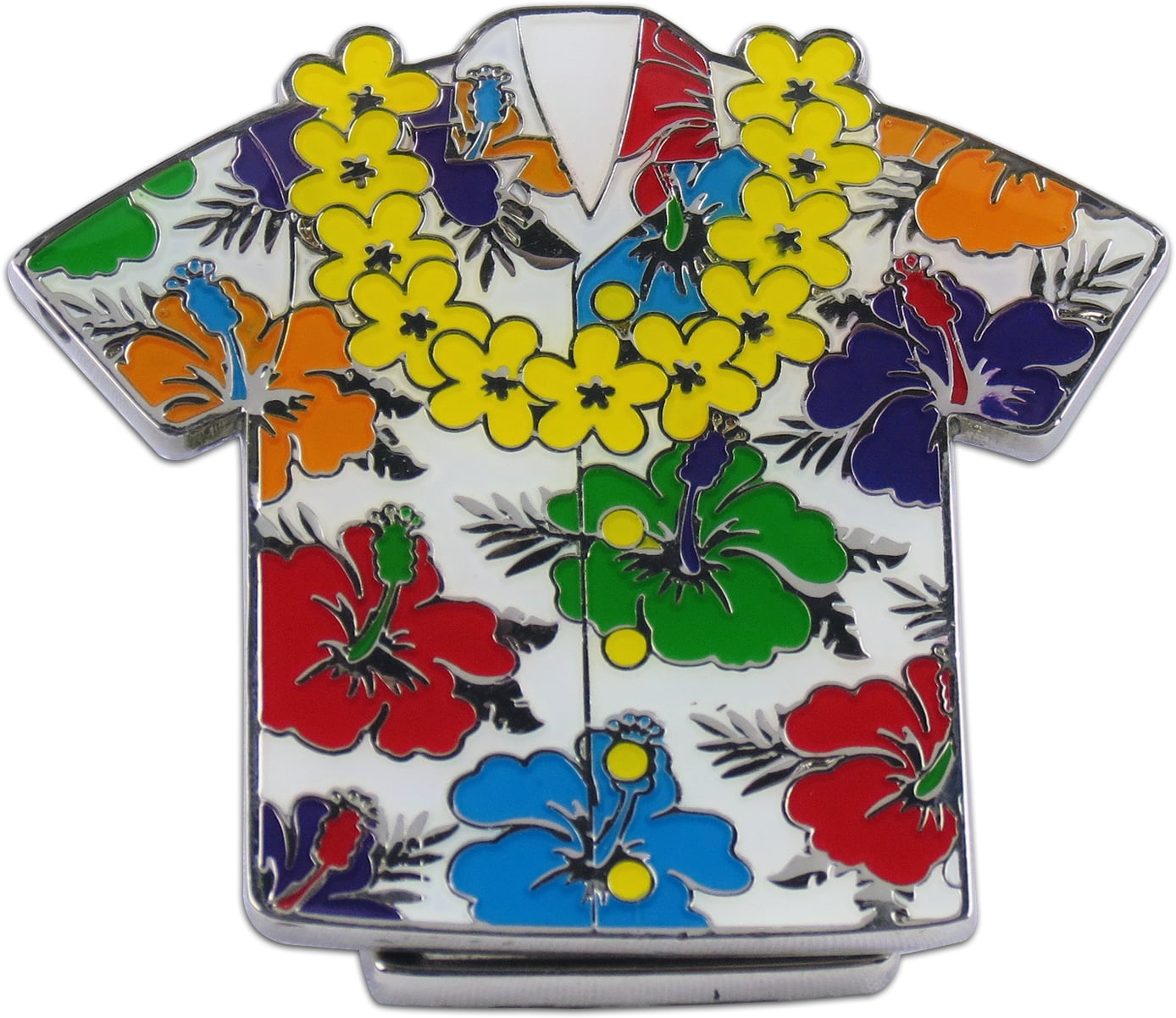 Aloha Shirt Souvenir Magnet - 3 Inch Aloha Shirt Fridge Clip - Walmart.com