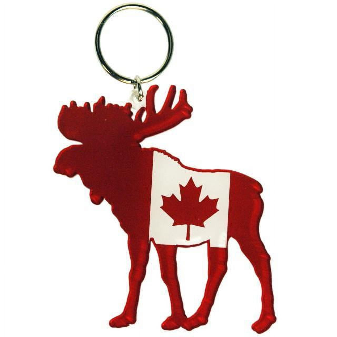 Souvenir Statements 89961JE Red Canadian Flag Moose Souvenir Keychain ...