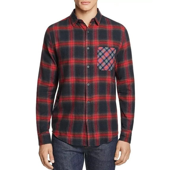 Sovereign Code Men's Local Legend Mixed-Print Flannel Reg-Fit Shirt ...