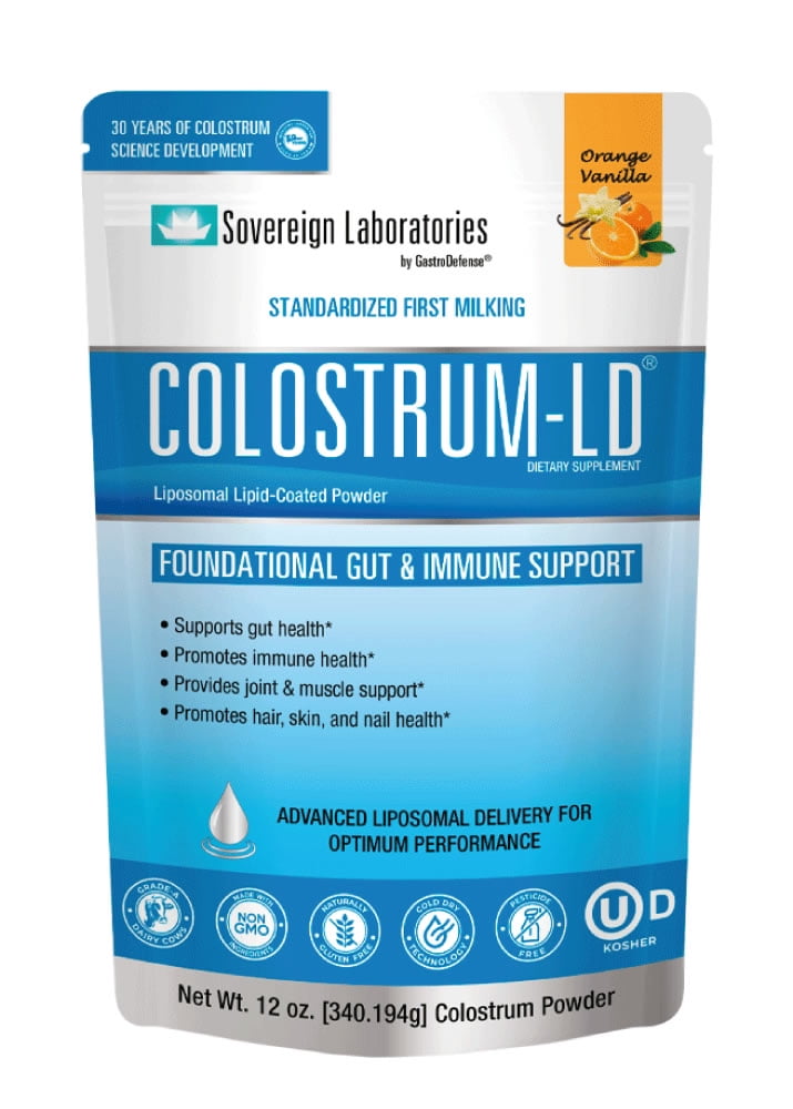 Sovereign Laboratories Colostrum-Ld 12oz Natural Orange-Vanilla Flavor ...