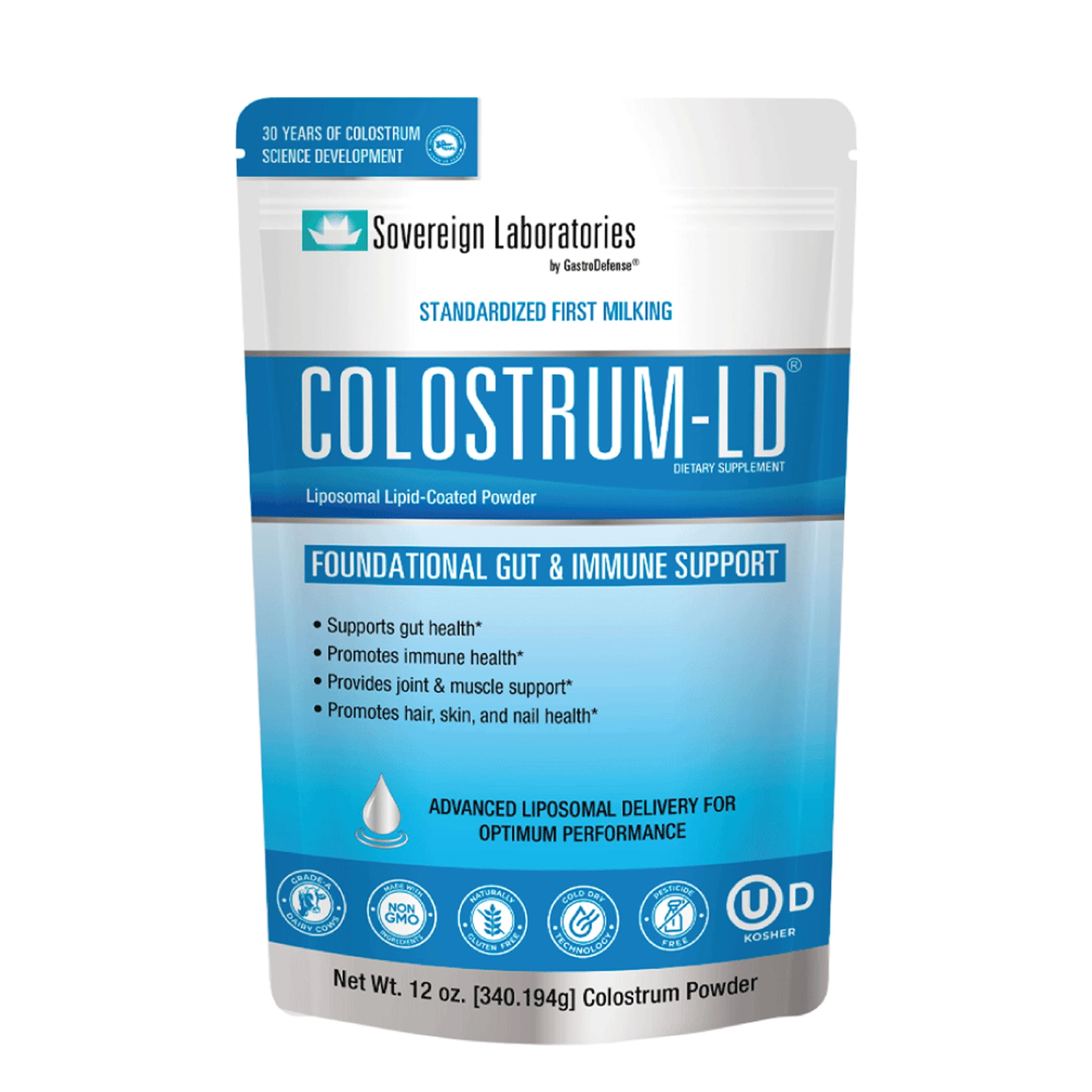Sovereign Laboratories Colostrum-Ld 12oz Plain Powder With Proprietary ...