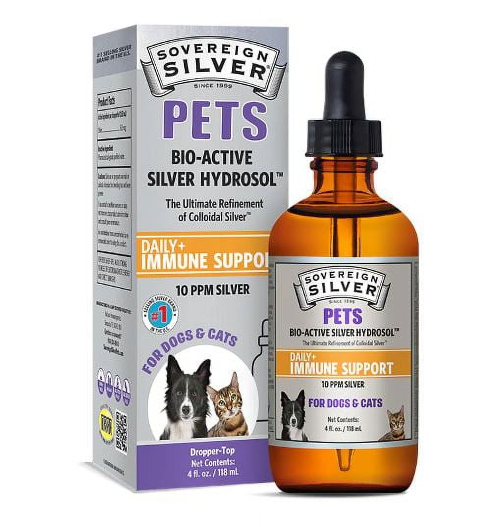 Sovereign Silver Bio-Active Silver Hydrosol Immune Pets Dropper - 4 fl ...