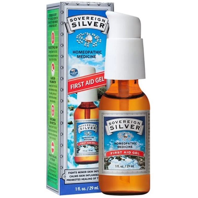 Sovereign Silver First Aid Gel Homeopathic Medicine, 1oz (29mL) - Be ...