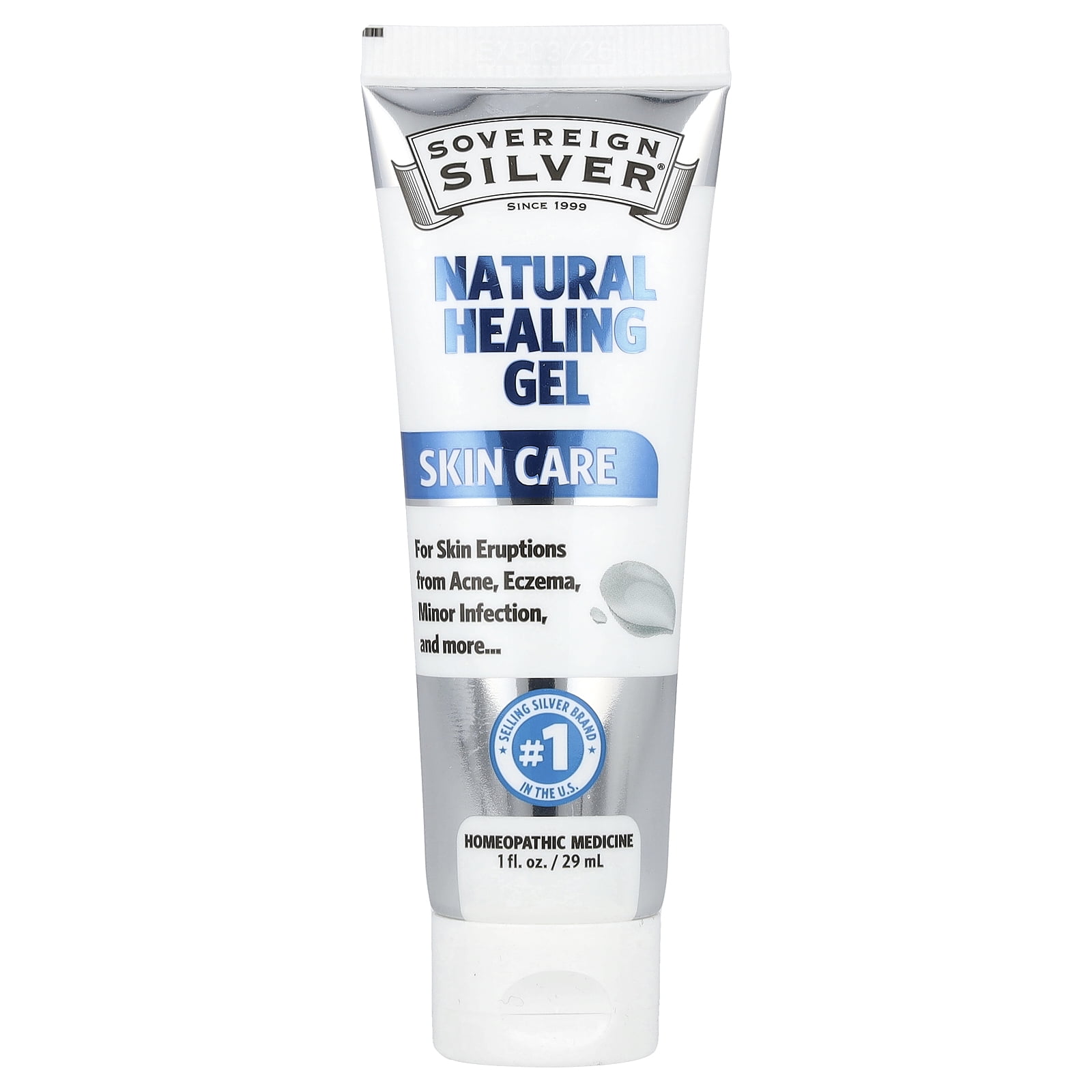 Sovereign Silver Healing Gel, Colloidal Skin Care Gel for Irritation ...