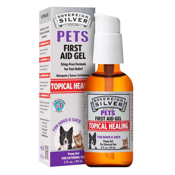 Sovereign Silver - Silver First Aid Gel Topical Healing for Pets - 2 fl ...