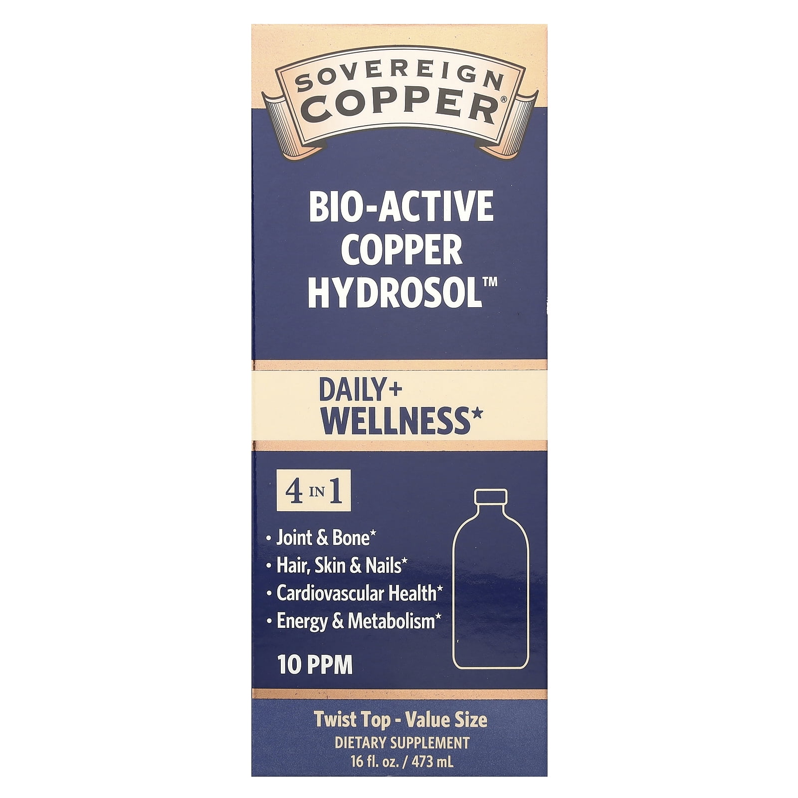 Sovereign Silver Bio-Active Pure Liquid Natural Colloidal Copper ...
