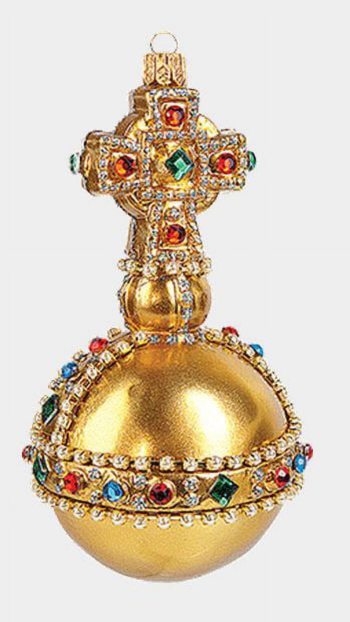 Sovereigns Orb Royal British Crown Jewel Glass Christmas Ornament ...