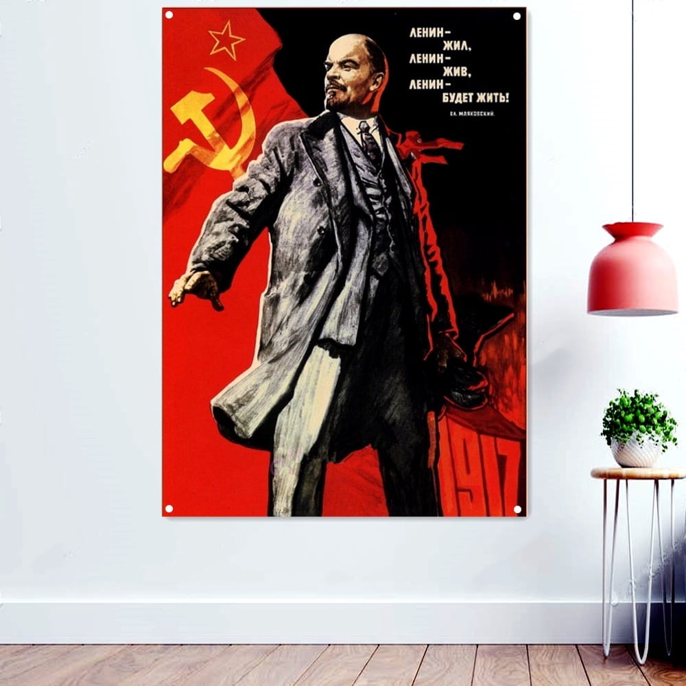 Soviet Leader Art Posters and Prints Wall Chart Tapestry Wall Art ...