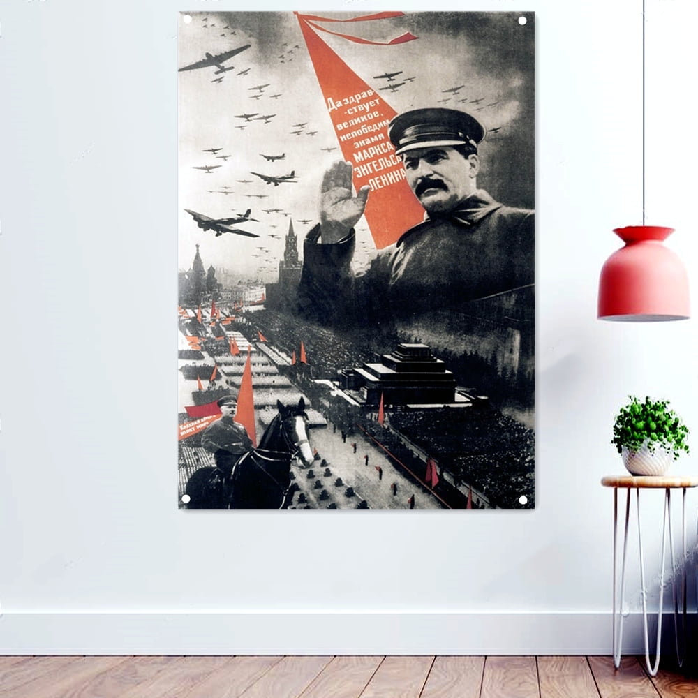 Soviet Leader Art Posters and Prints Wall Chart Tapestry Wall Art ...