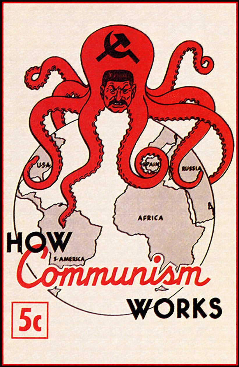 Soviet Propaganda 24"x16" Poster - How Communism Works, Josef Stalin ...
