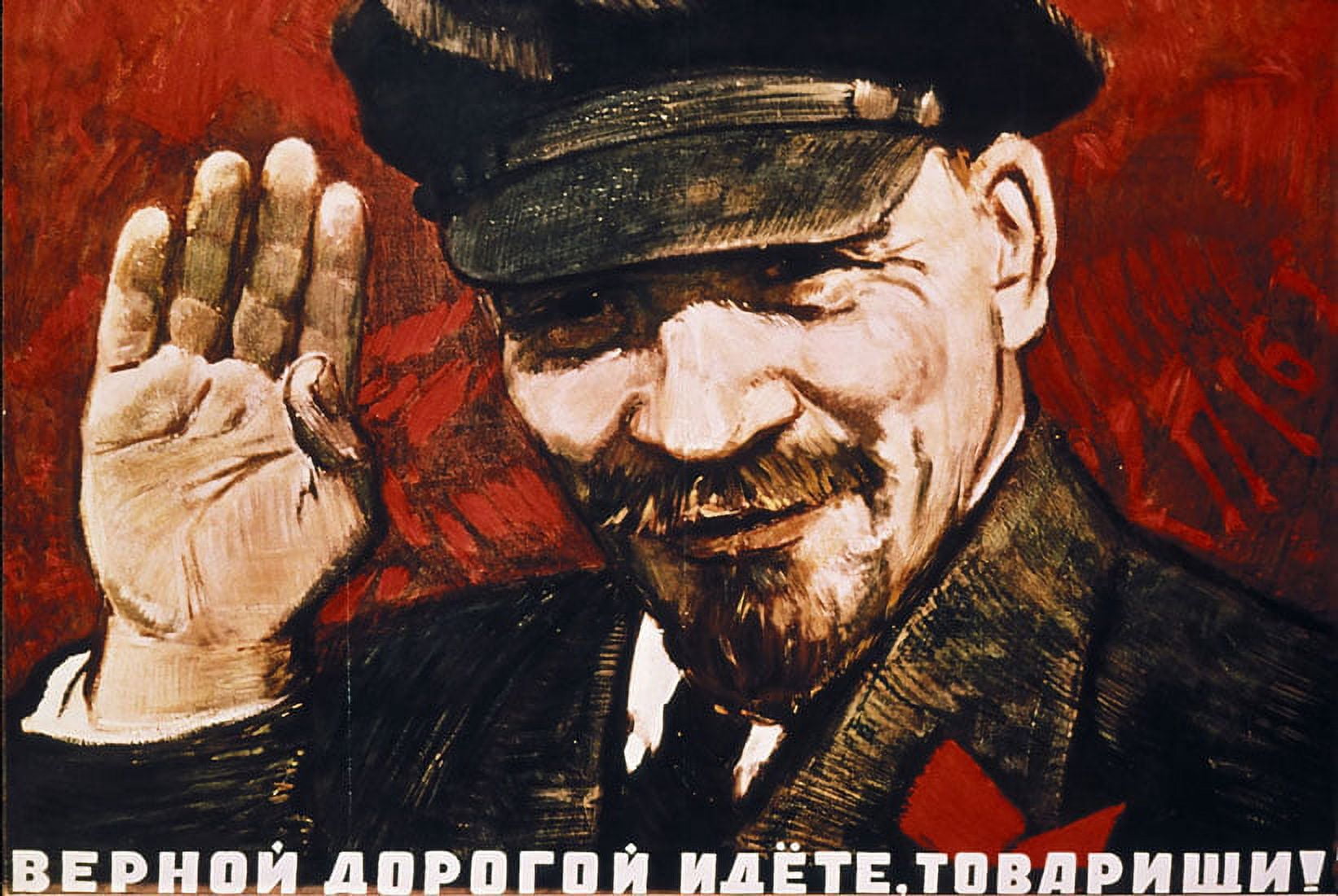 Soviet Propaganda 24"x16" Poster - You are on the right track comrades ...