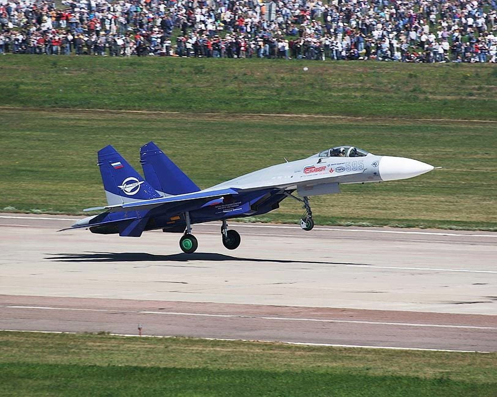 Soviet Sukhoi SU-27 Flanker Fighter Plane Style - A - 20x30 Inch ...