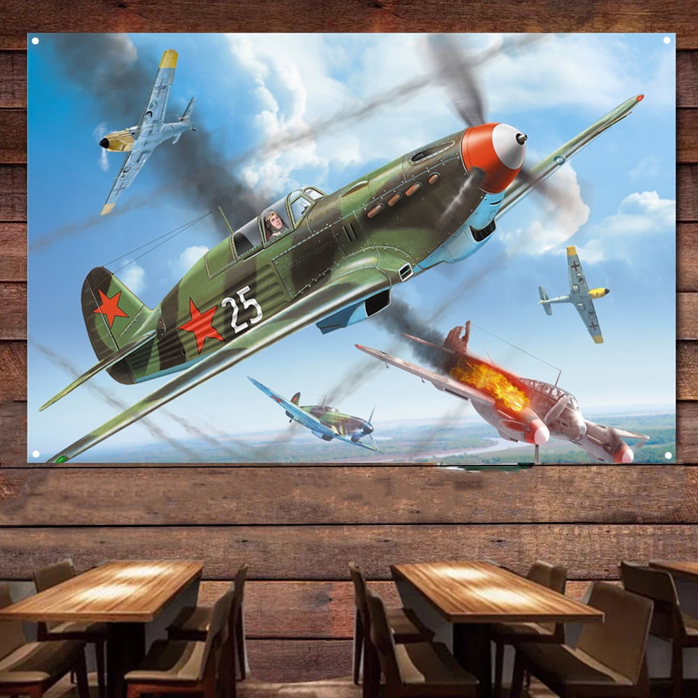 Soviet fighter Yak-7 Fighter Jet Poster Wall Charts - 38" x 57 ...
