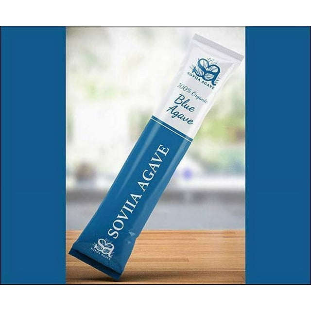 Soviia Pure Natural USDA Organic Agave Syrup, Individual Stick Packets ...