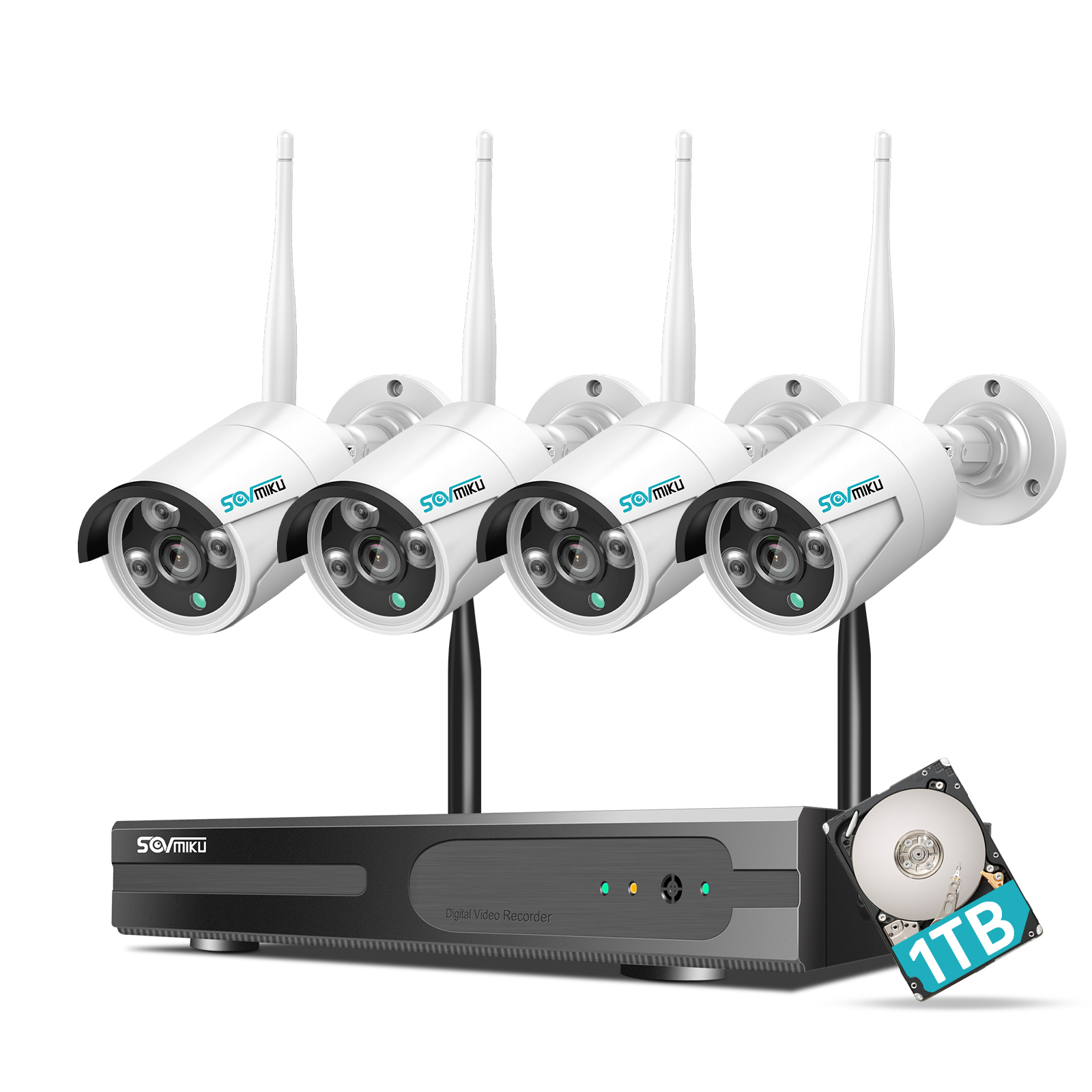 First Alert D-575 Digital Wireless Security Recording System (Black ...