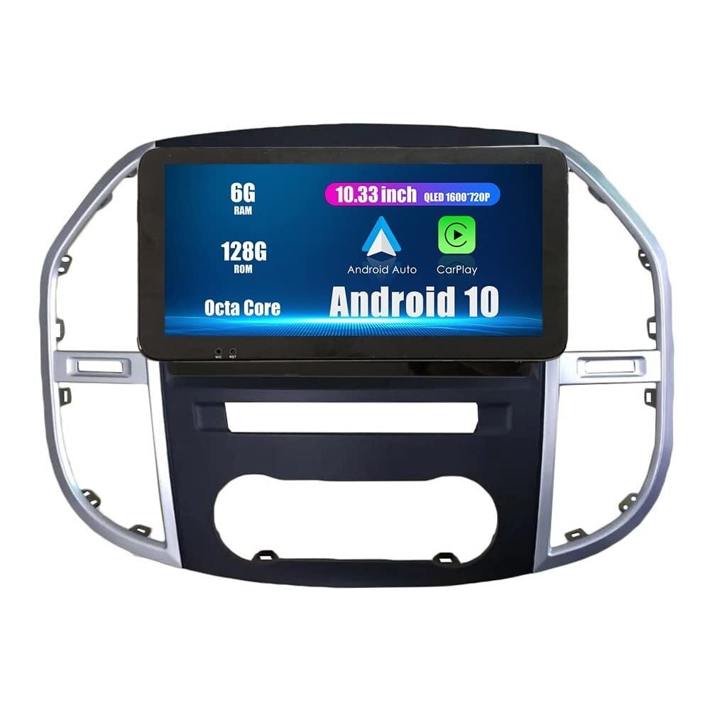 Sovob 10.33" QLED/IPS 1600x720 Touchscreen CarPlay & Android Auto ...