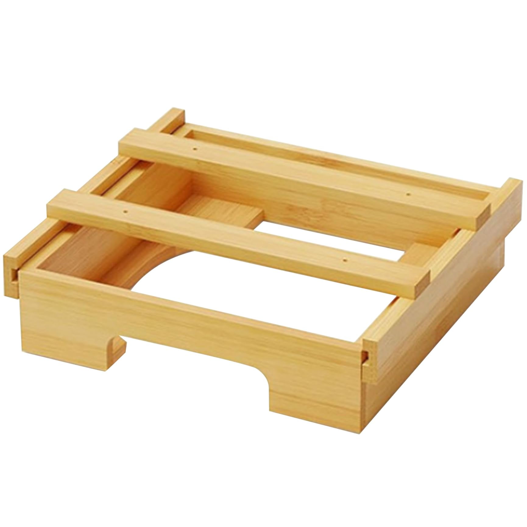 Sovob 10-Inch Paper Plate Dispenser, Under Cabinet Bamboo Plates Holder ...