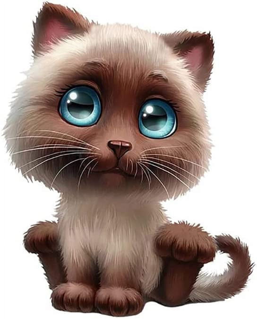 Sovob 3D Cat Car Decorative Sticker,Simulation Car Sticker 3D Cat Wall ...