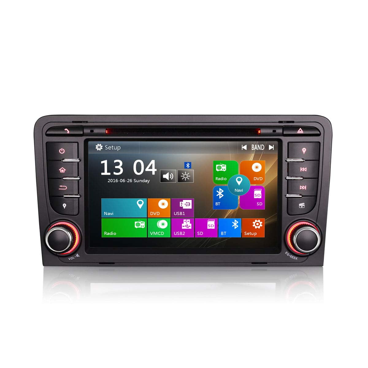 Sovob 7 Inch Bluetooth Car Stereo for A3 S3 RS3 RESE-PU Car Audio ...