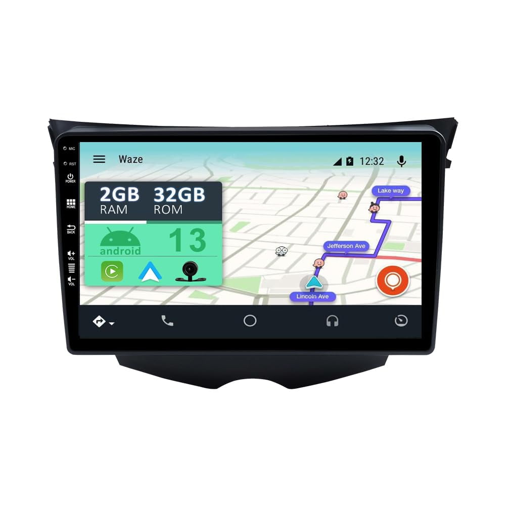 Sovob Android 12 Car Stereo Fit for Hyundai Veloster 2011-2017-[Built ...