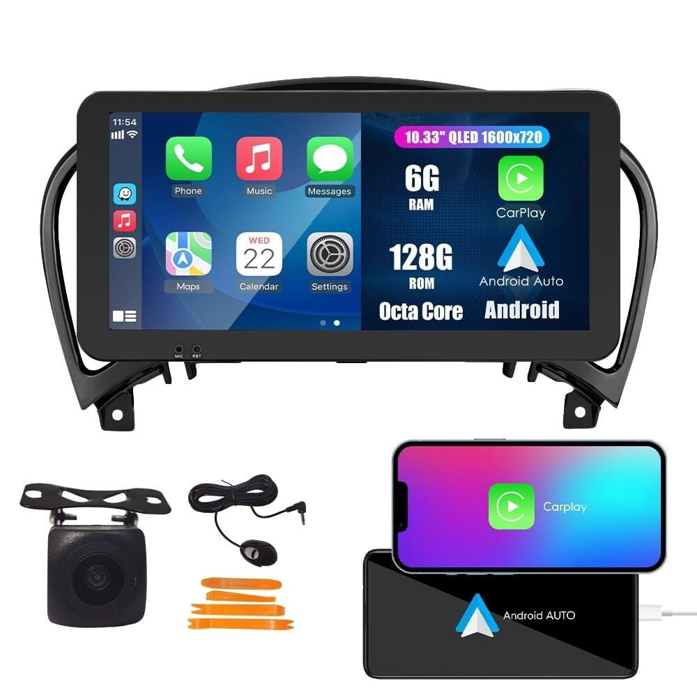 Sovob Car CarPlay Android Auto Navigation Stereo GPS Radio Display 9 ...