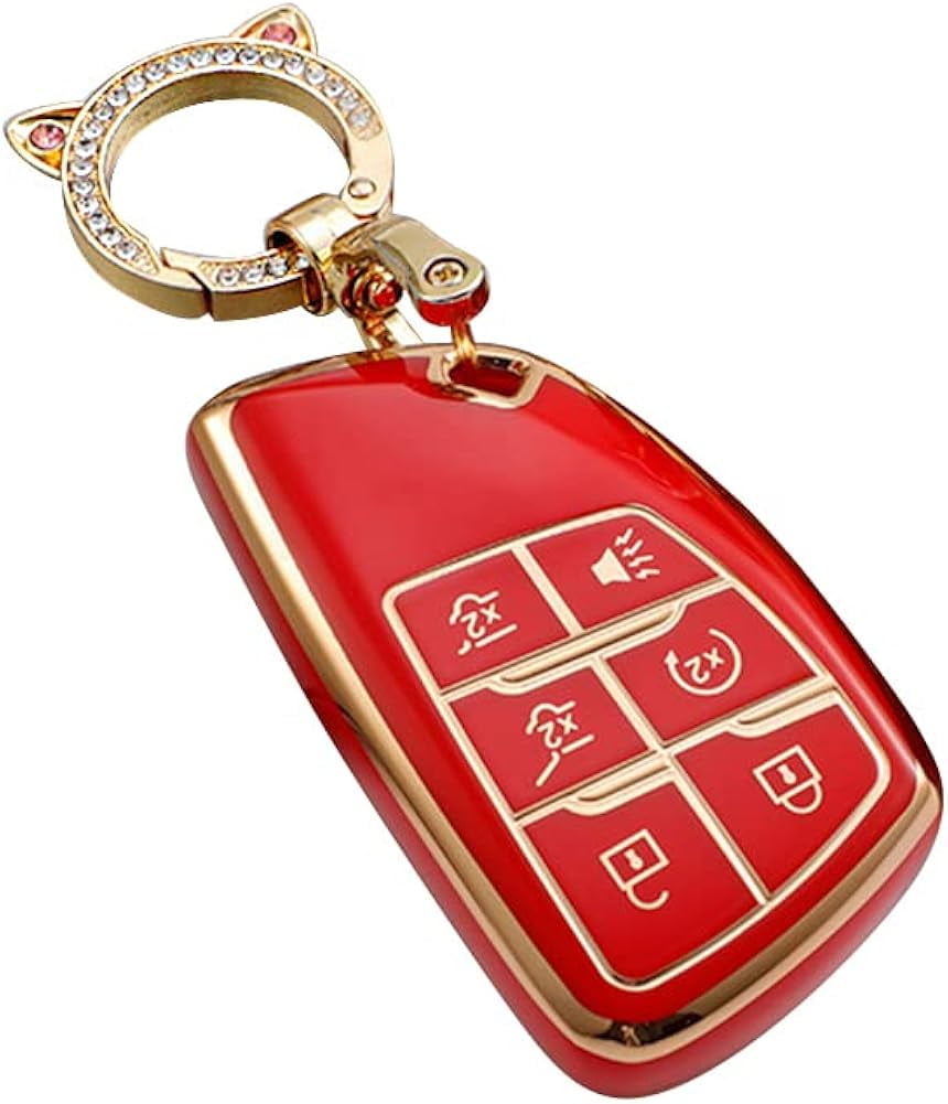 Sovob Car Key Tpu Cover, Car Key Protector For 6 Button Car Key Tpu Car ...