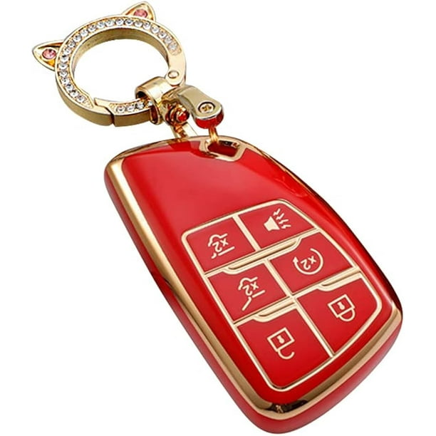 Sovob Car Key Tpu Cover, Car Key Protector For 6 Button Car Key Tpu Car ...