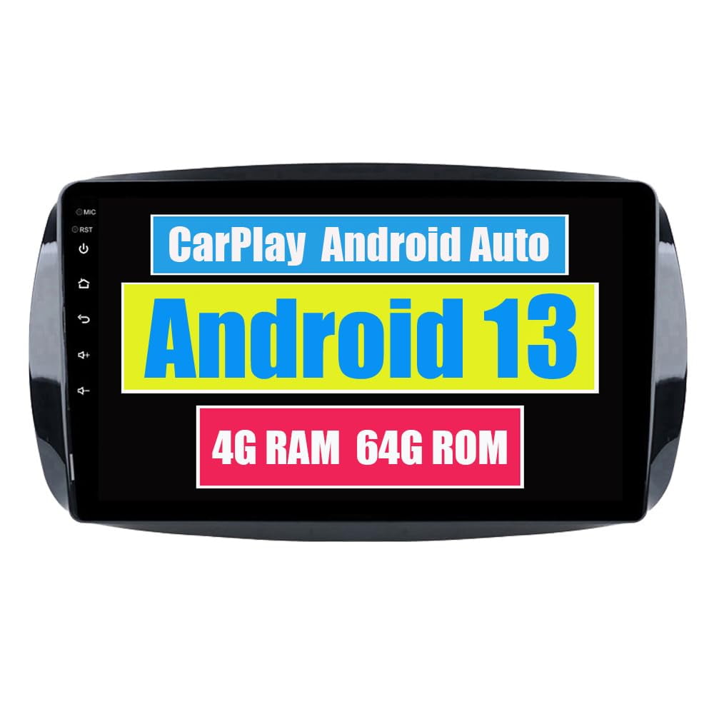 Sovob Car Stereo CarPlay Head Unit for Mercedes Benz Smart Fortwo 3 C453 A453 W453 2014-2020 ...